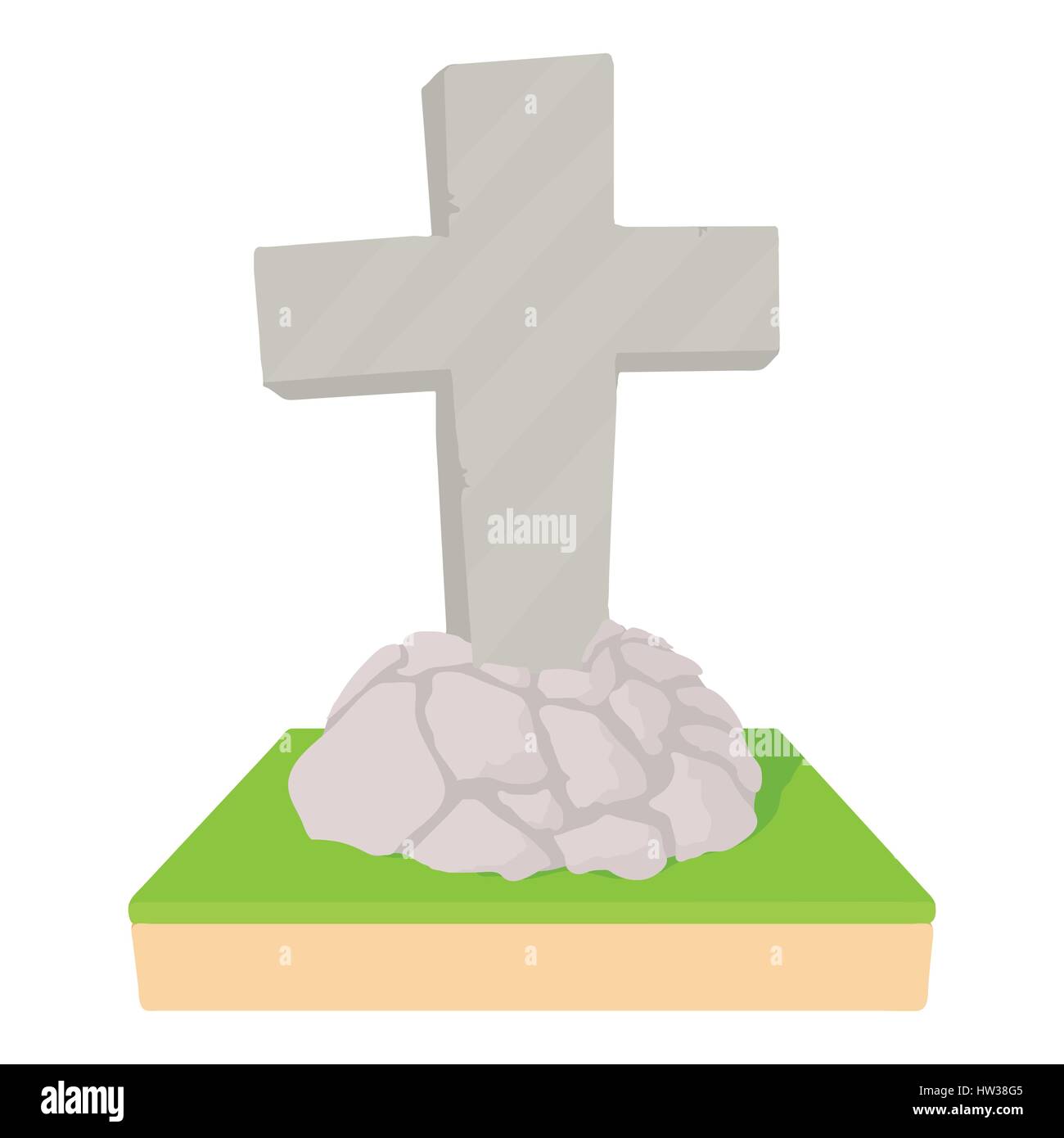 Grave icon, cartoon style Stock Vector Image & Art - Alamy