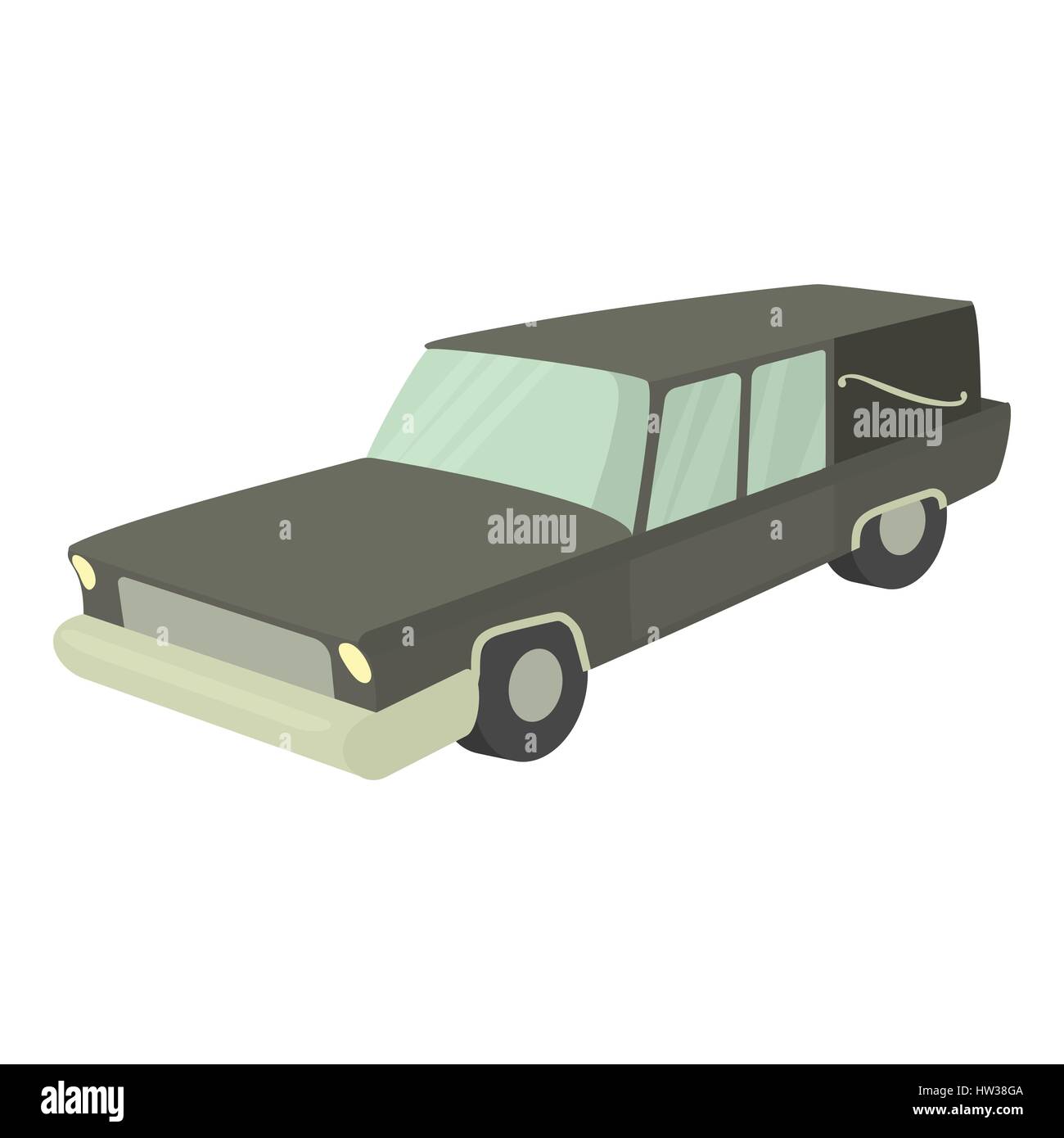 Hearse icon, cartoon style Stock Vector Image & Art - Alamy