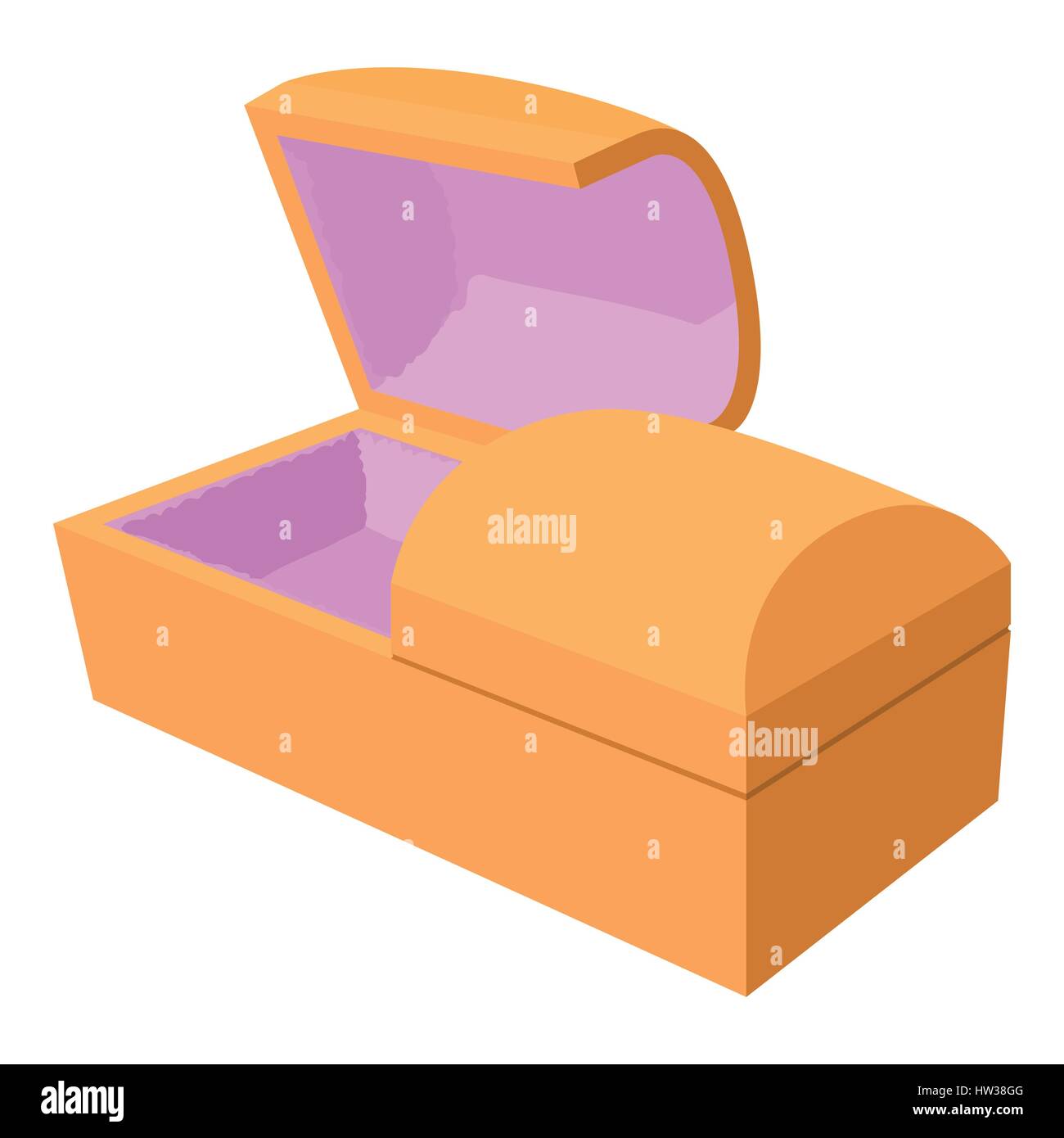 Opened coffin icon, cartoon style Stock Vector Image & Art - Alamy