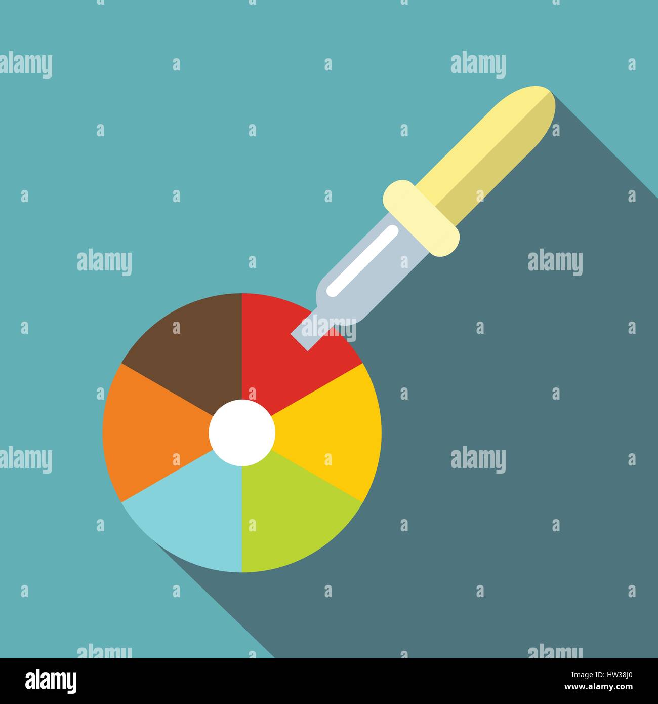 Color picker pipette icon, flat style Stock Vector Image & Art - Alamy