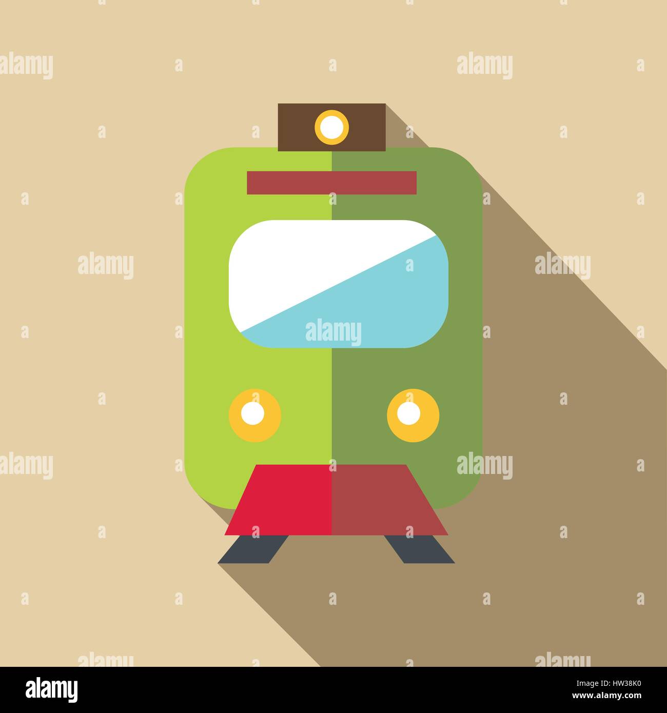 Train icon, flat style Stock Vector Image & Art - Alamy