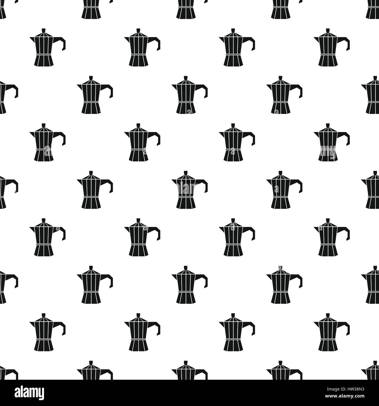 Illustration kettle pouring tea Black and White Stock Photos & Images ...
