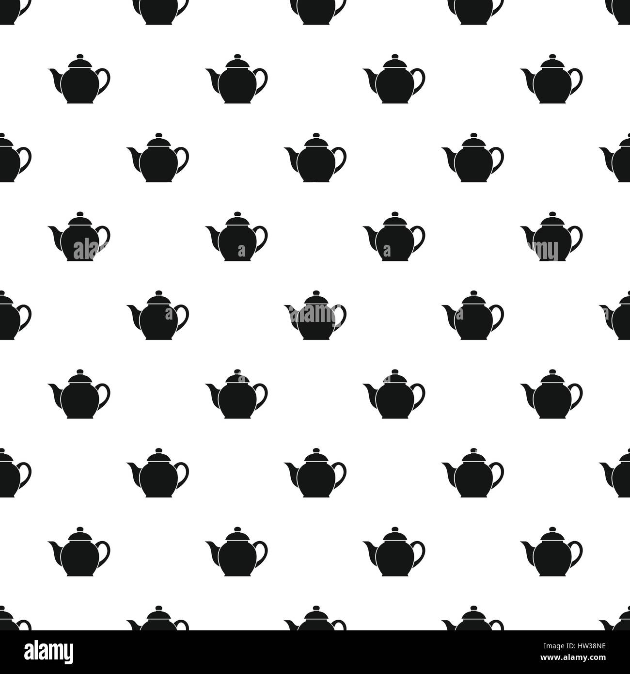 Kettle pattern, simple style Stock Vector Image & Art - Alamy