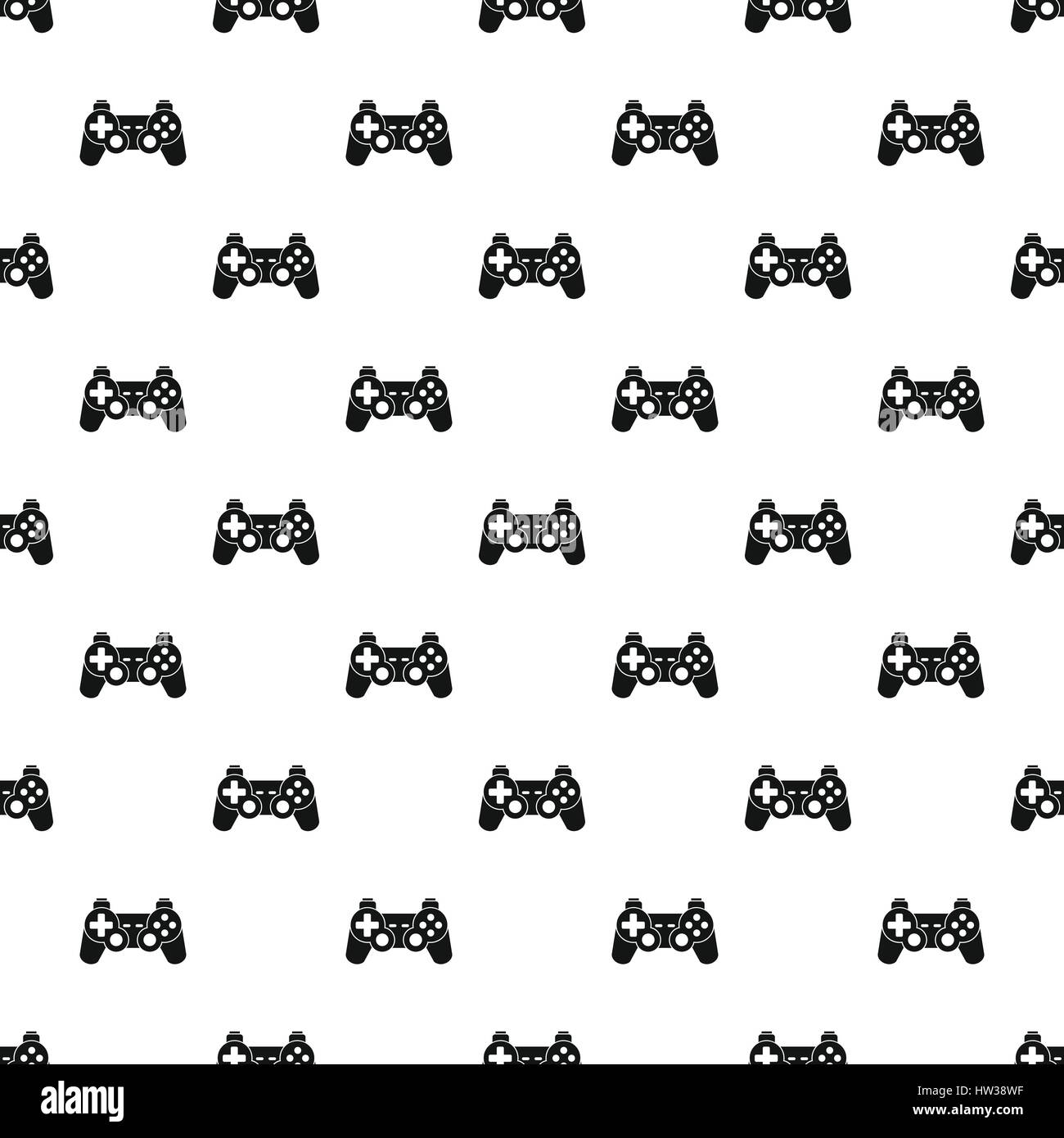 Video game controller pattern, simple style Stock Vector Image & Art ...