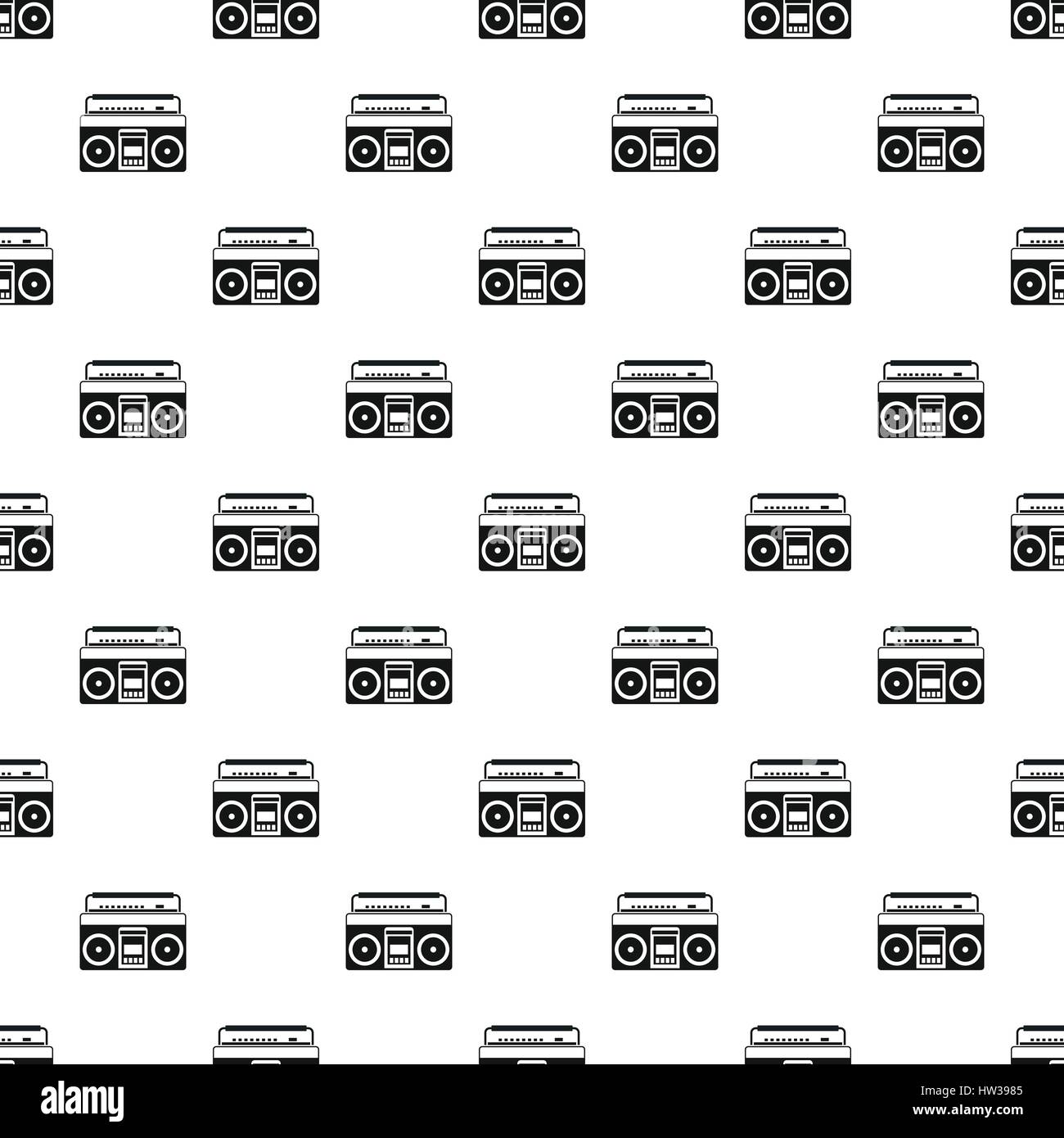 Boombox pattern, simple style Stock Vector Image & Art - Alamy