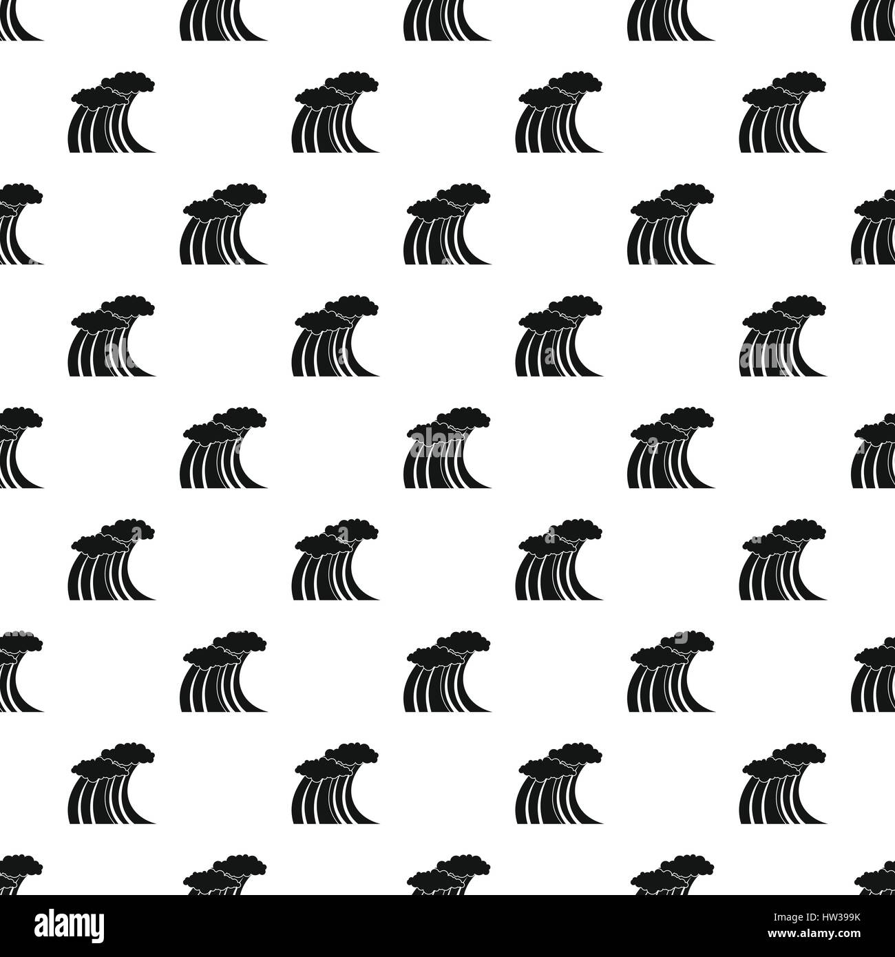 Sea or ocean wave pattern, simple style Stock Vector Image & Art - Alamy