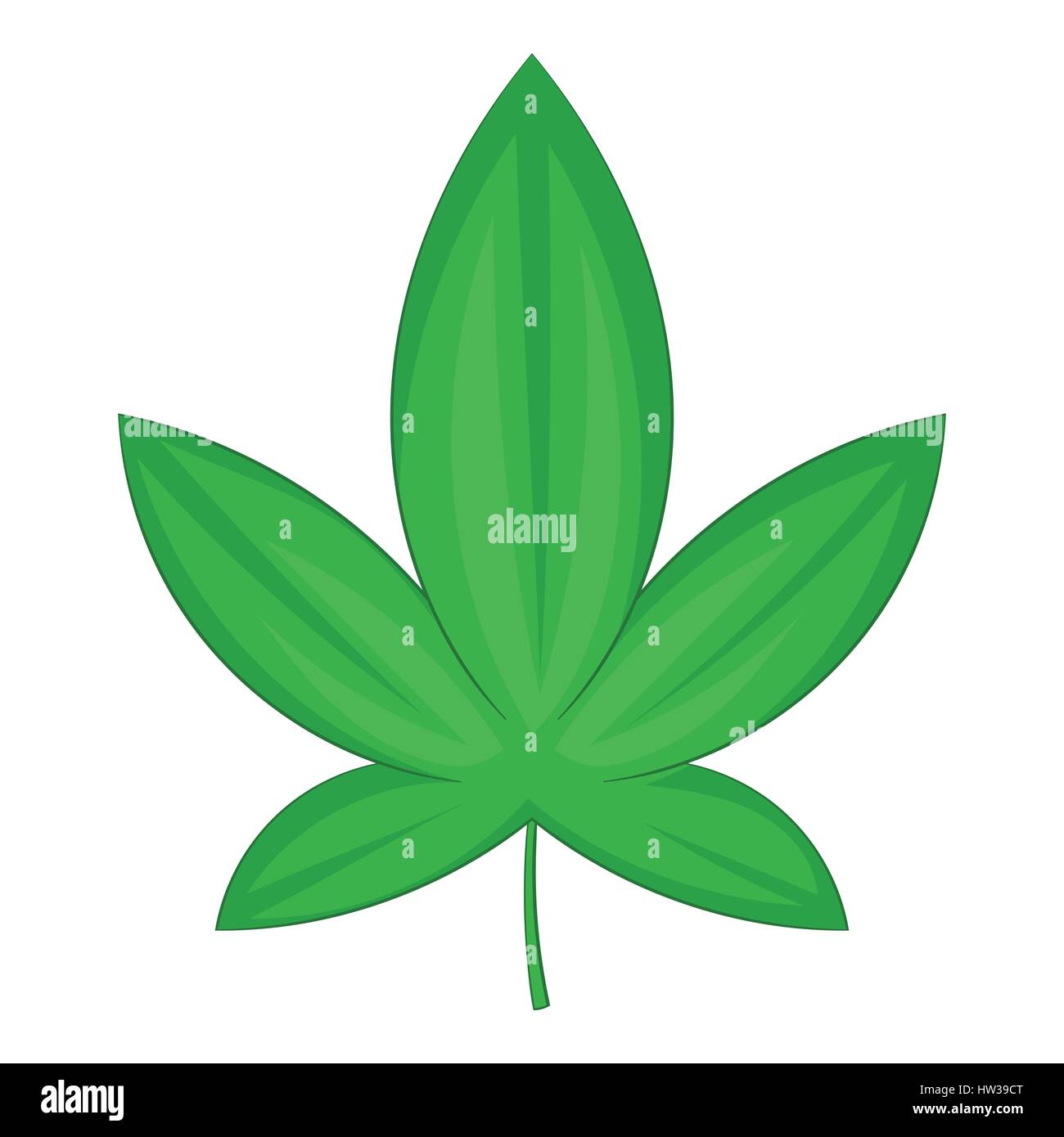 Cannabis leaf icon, cartoon style Stock Vector Image & Art - Alamy