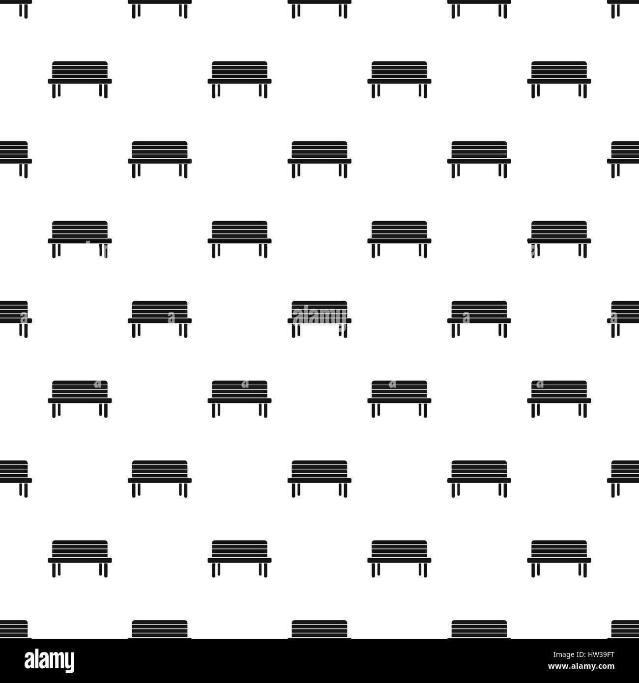 Street bench pattern, simple style Stock Vector Image & Art - Alamy