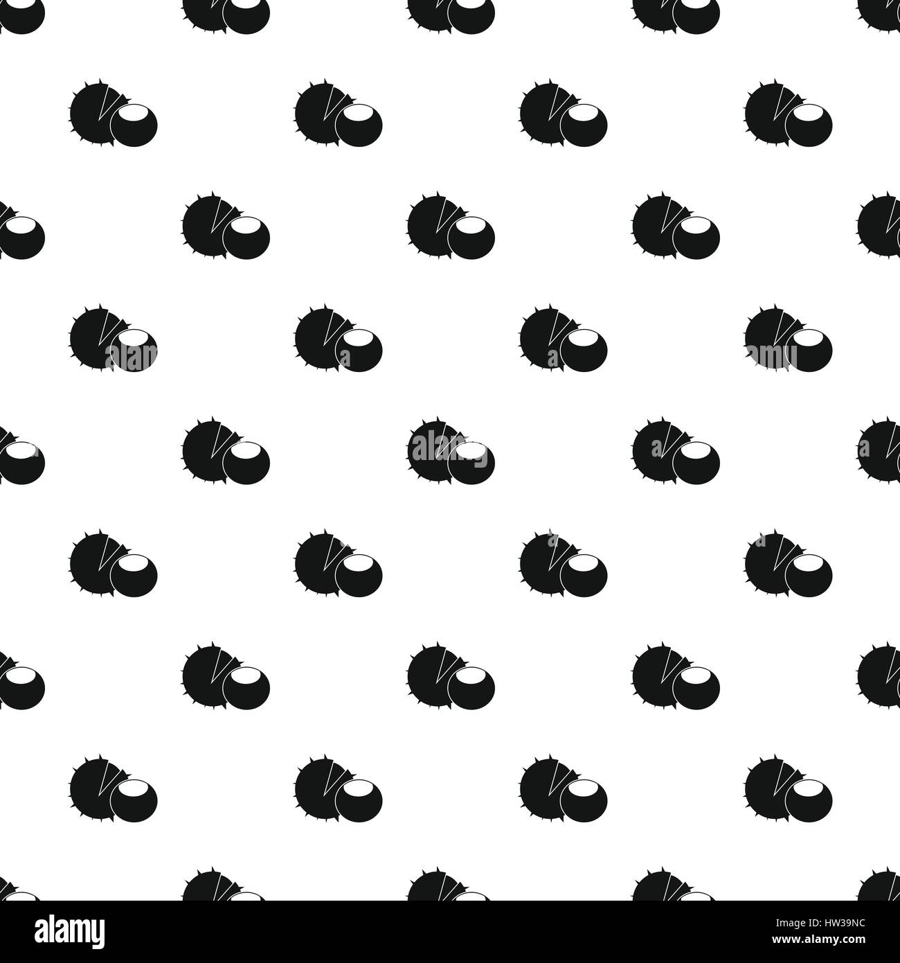 Chestnut pattern, simple style Stock Vector Image & Art - Alamy
