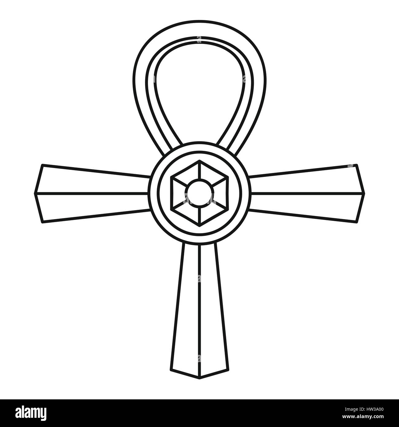 Ankh outline Stock Vector Images - Alamy
