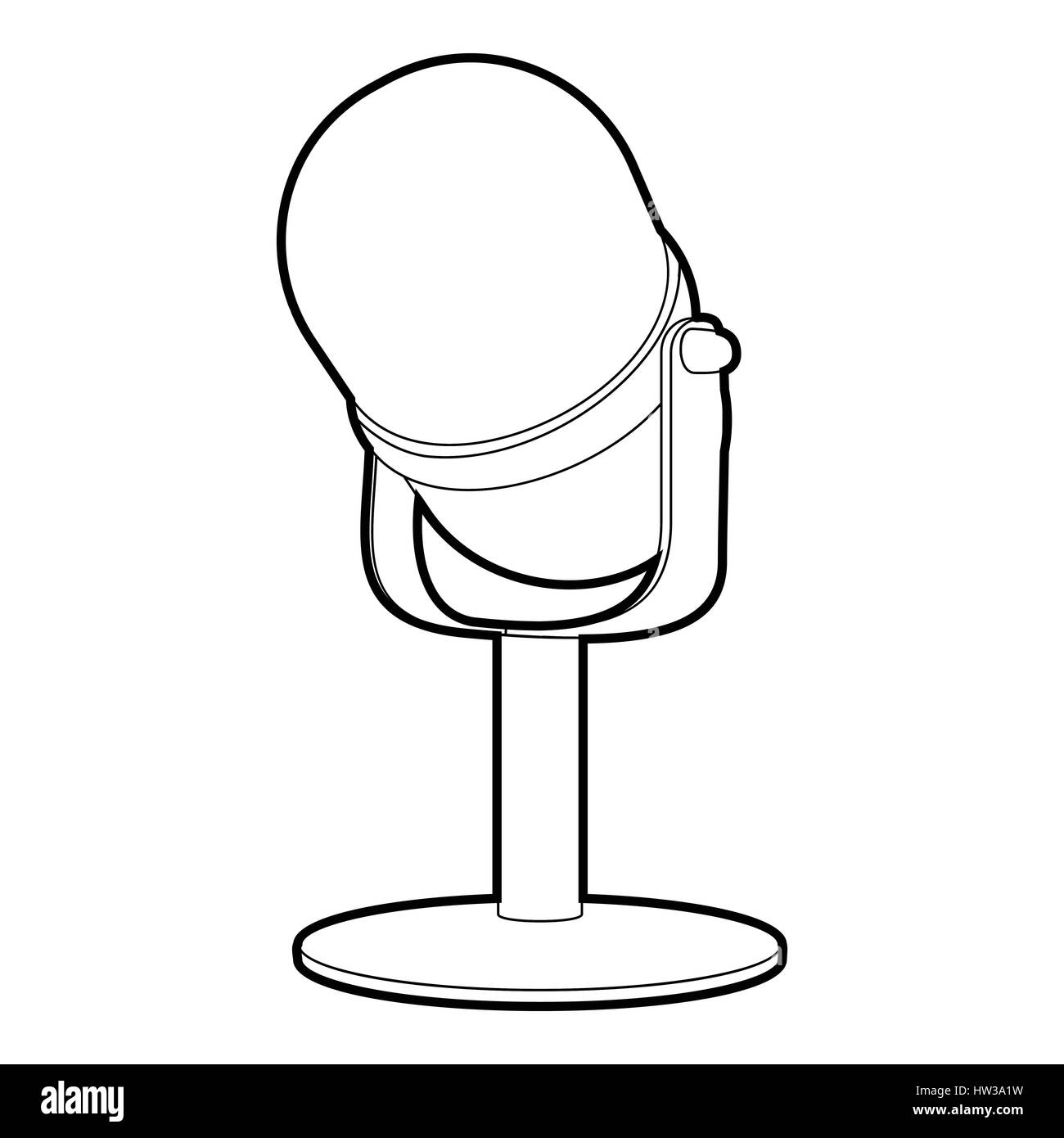 Retro microphone icon, isometric 3d style Stock Vector Image & Art - Alamy