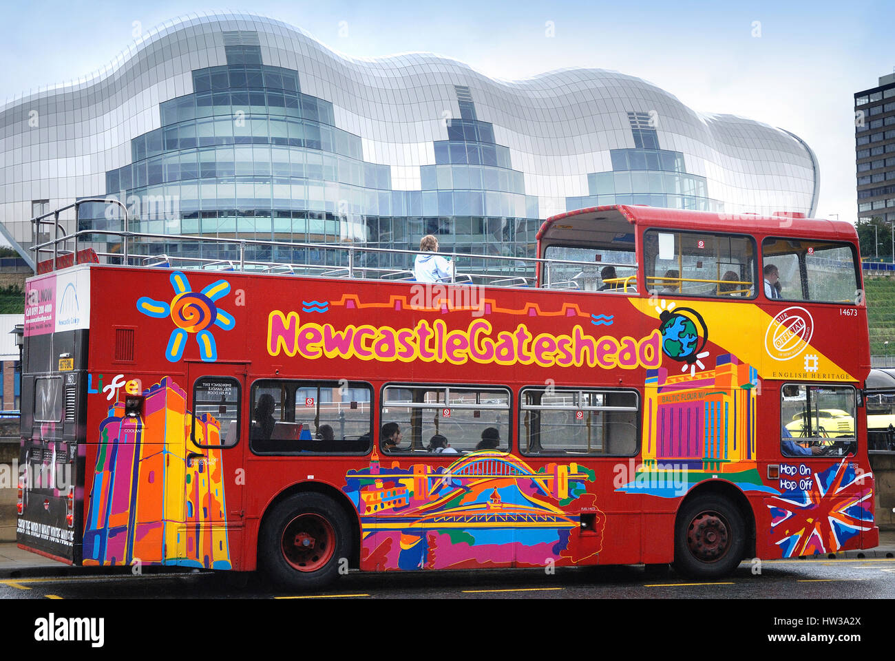 Newcastle Gateshead quayside Stock Photo - Alamy