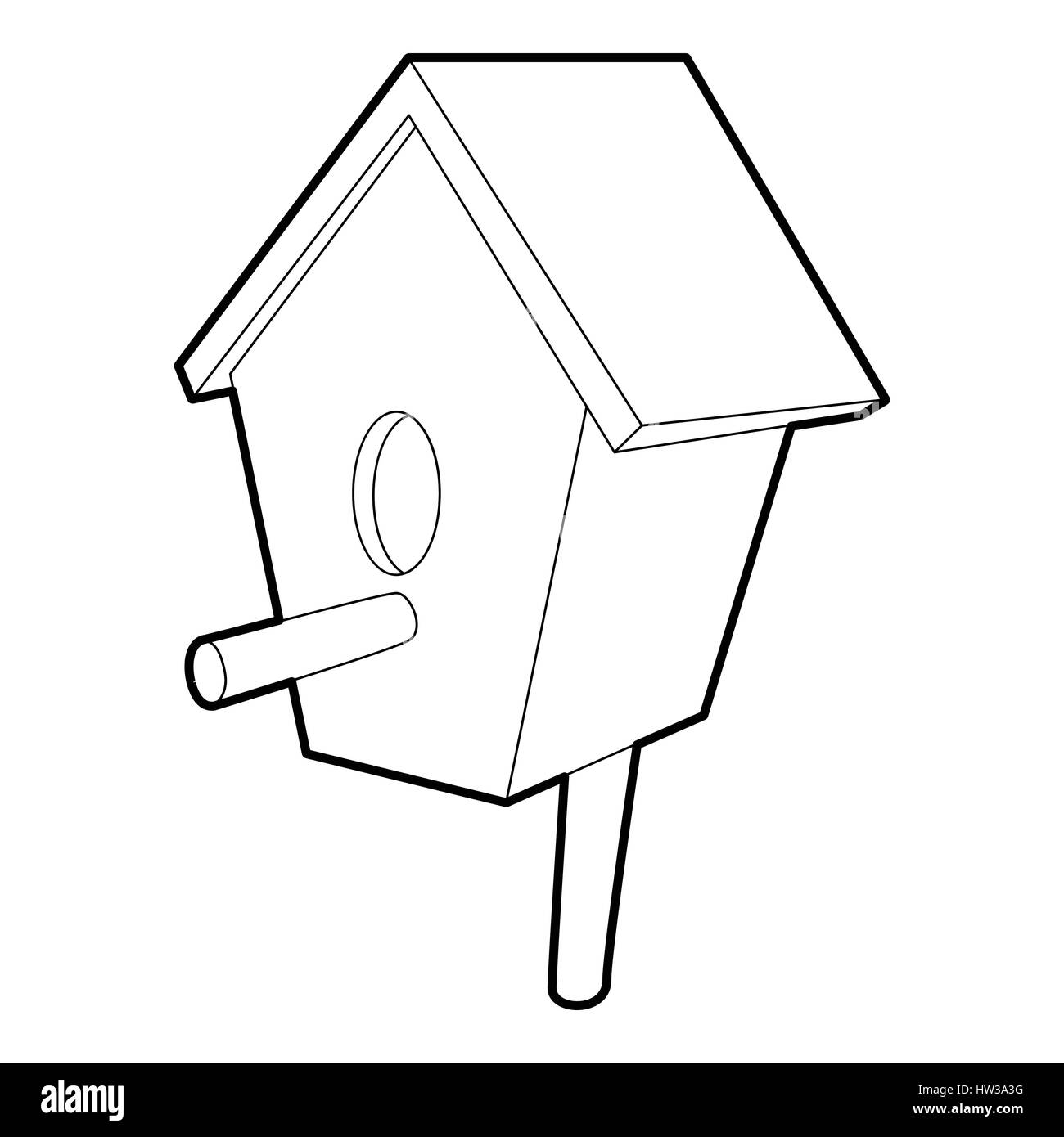Nest nesting box Black and White Stock Photos & Images - Alamy