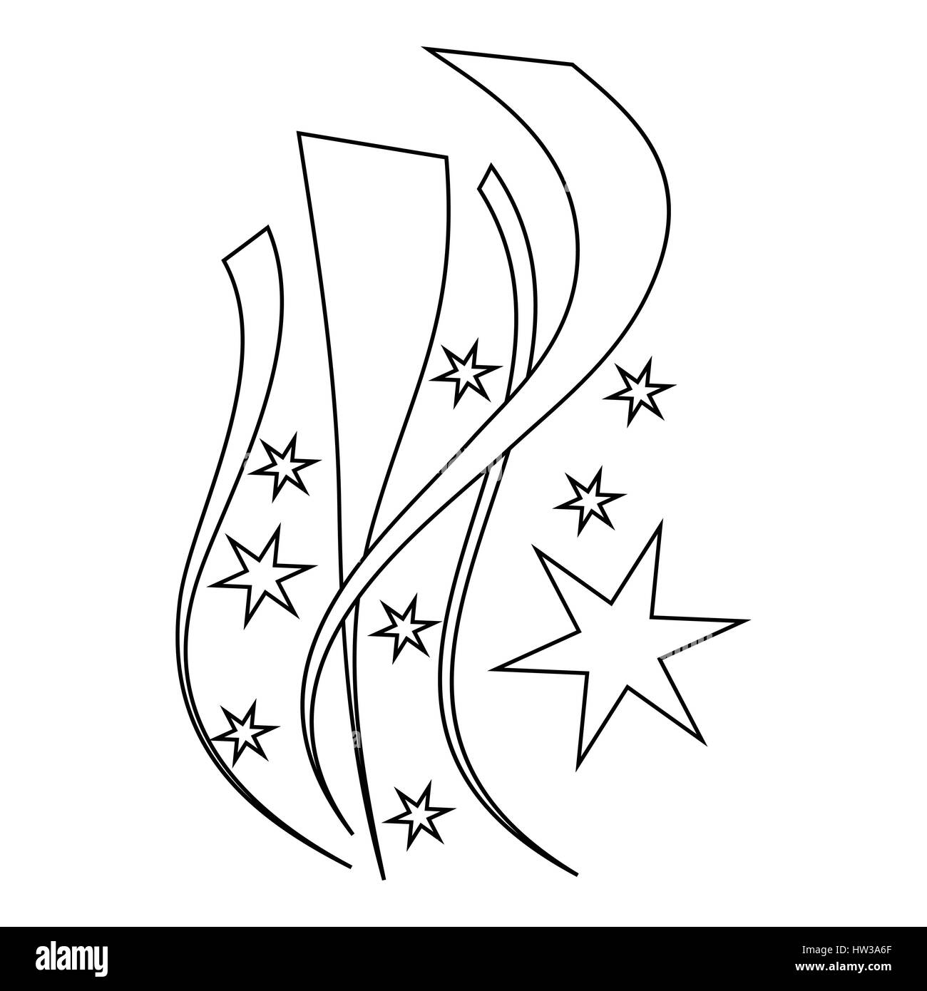 Firework icon, outline style Stock Vector Image & Art - Alamy