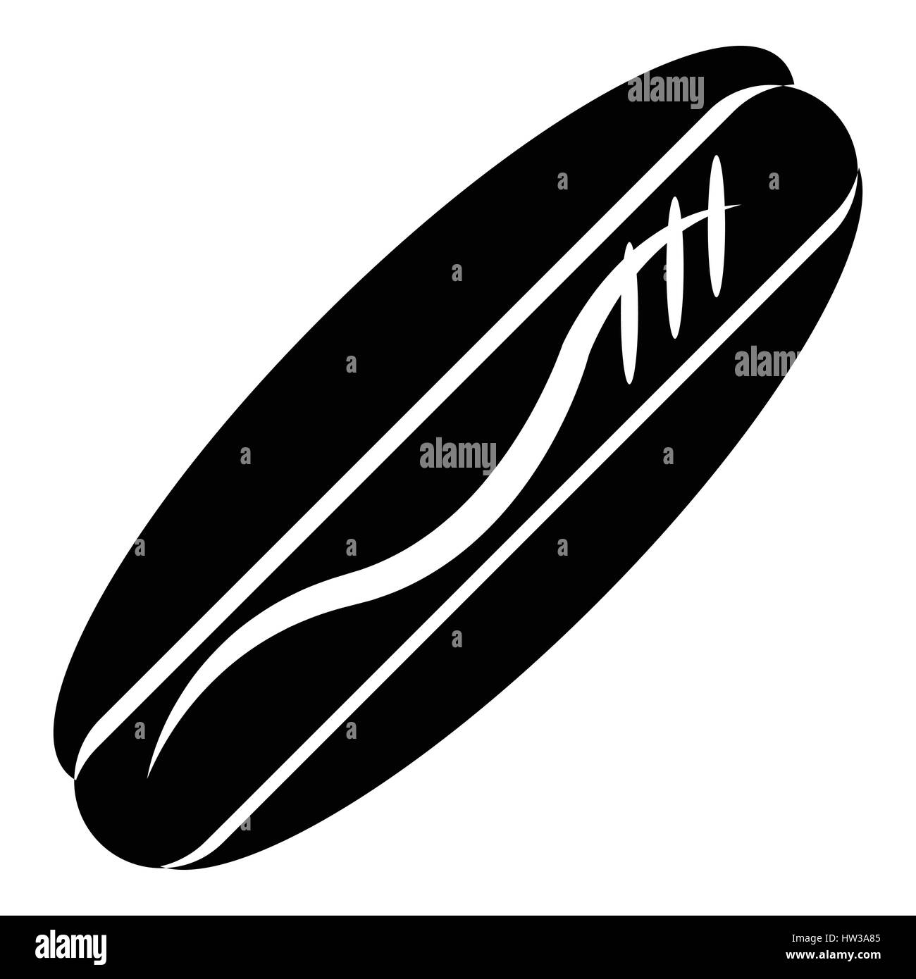 Hot dog icon, simple style Stock Vector Image & Art - Alamy