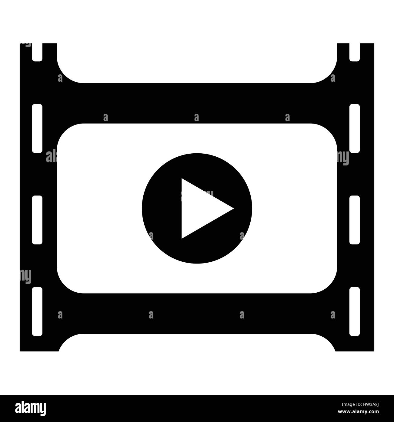 Play film icon, simple style Stock Vector Image & Art - Alamy