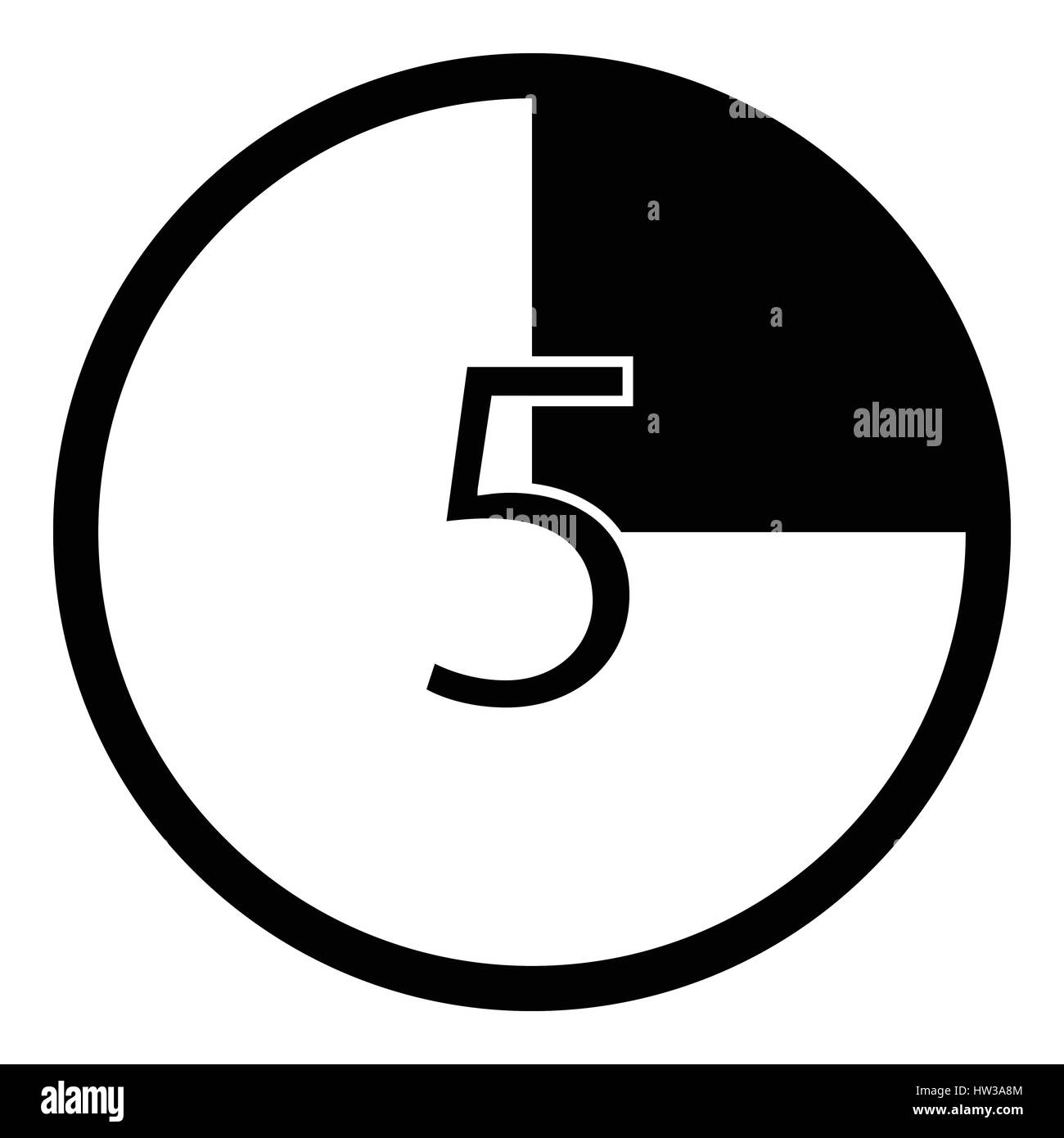 Countdown icon, simple style Stock Vector Image & Art - Alamy