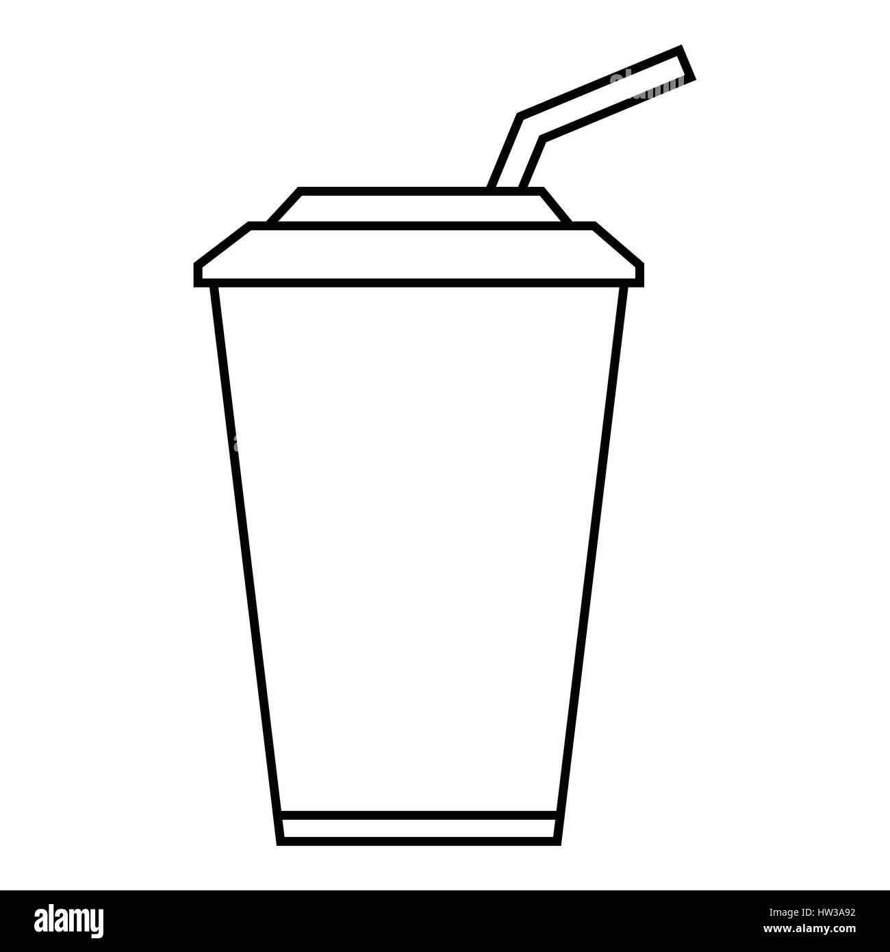 Cola icon, outline style Stock Vector Image & Art - Alamy