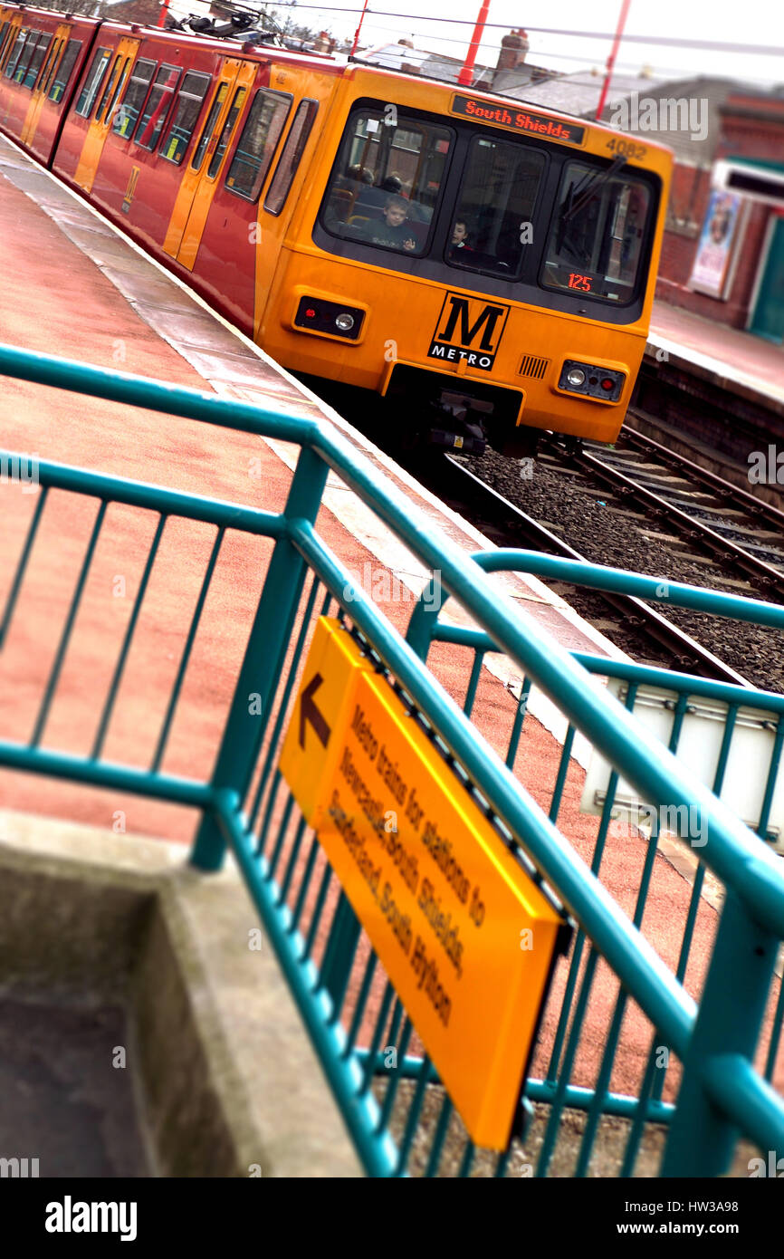 Tyne and Wear Metro system Stock Photo - Alamy