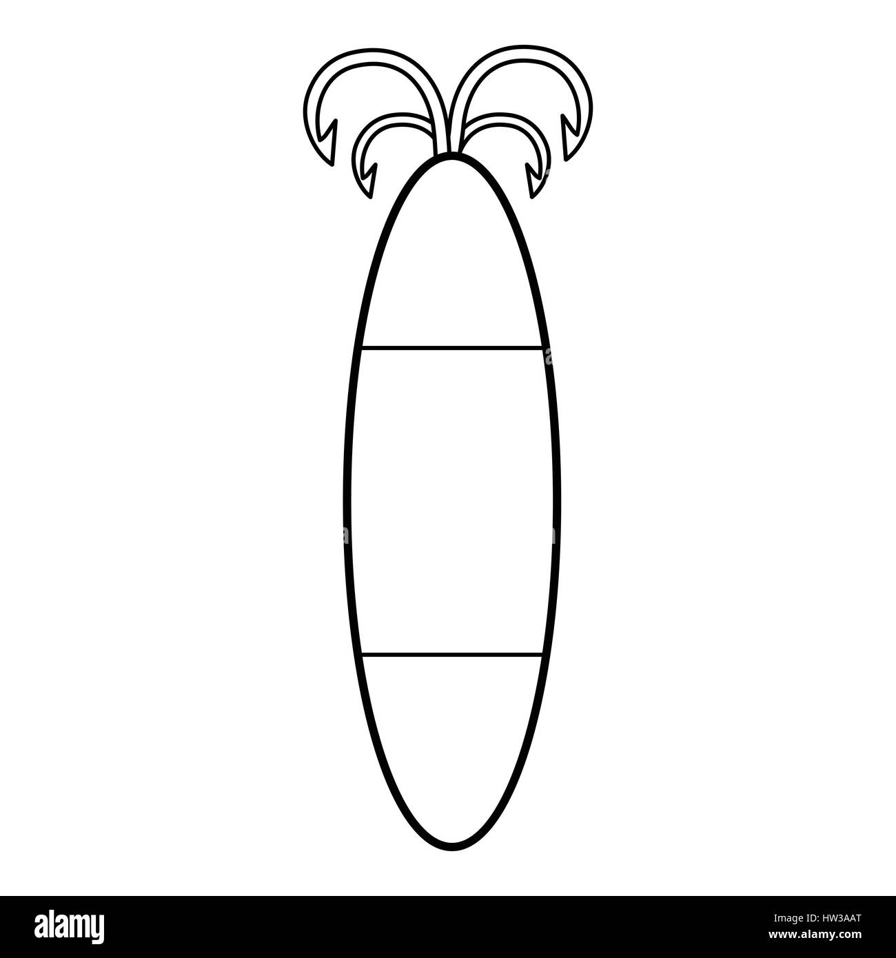 Long floating bobber, icon, outline style Stock Vector Image & Art - Alamy