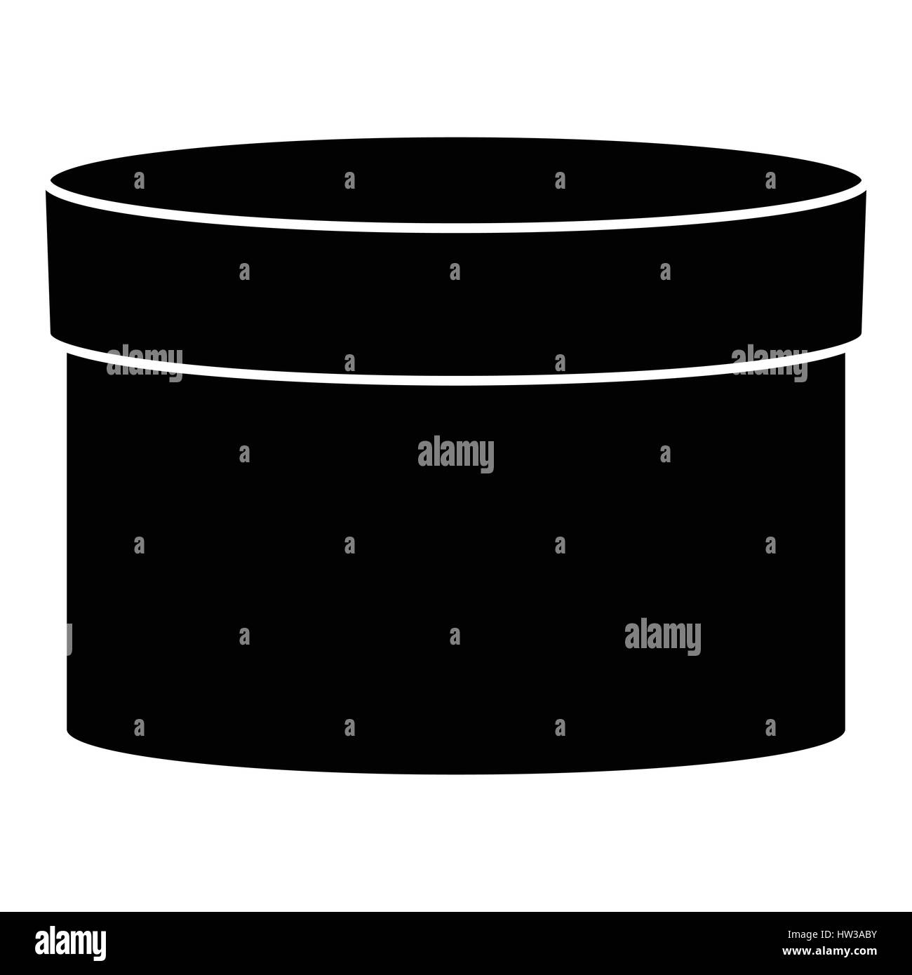 Round box icon, simple style Stock Vector Image & Art - Alamy