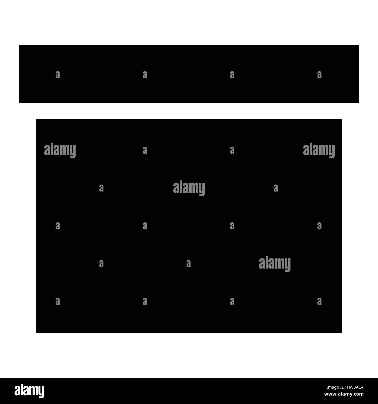 Square box icon, simple style Stock Vector Image & Art - Alamy