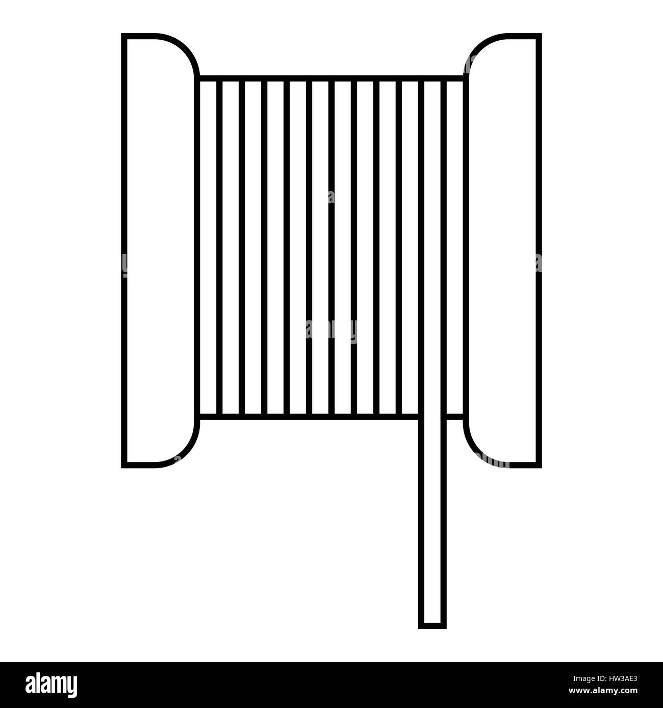 Metal bobbin Black and White Stock Photos & Images - Alamy