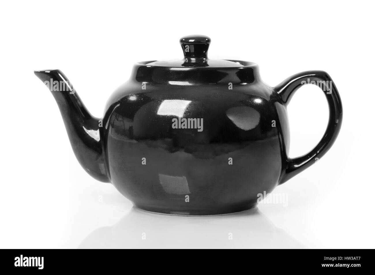 Ceramic teapot isolated on white Stock Photo - Alamy