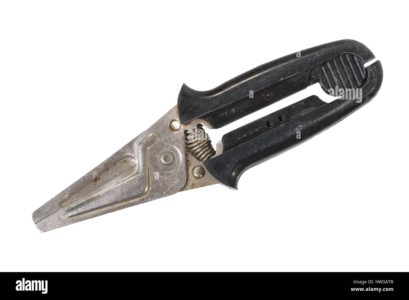 Garden secateurs isolated on white background Stock Photo - Alamy