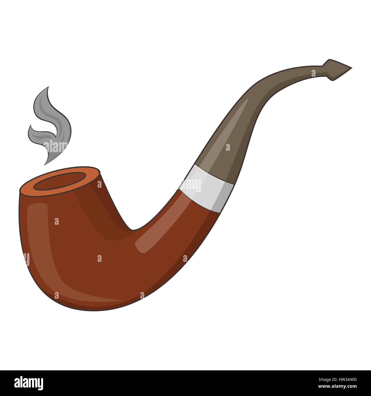 Wooden pipe icon, cartoon style Stock Vector Image & Art - Alamy