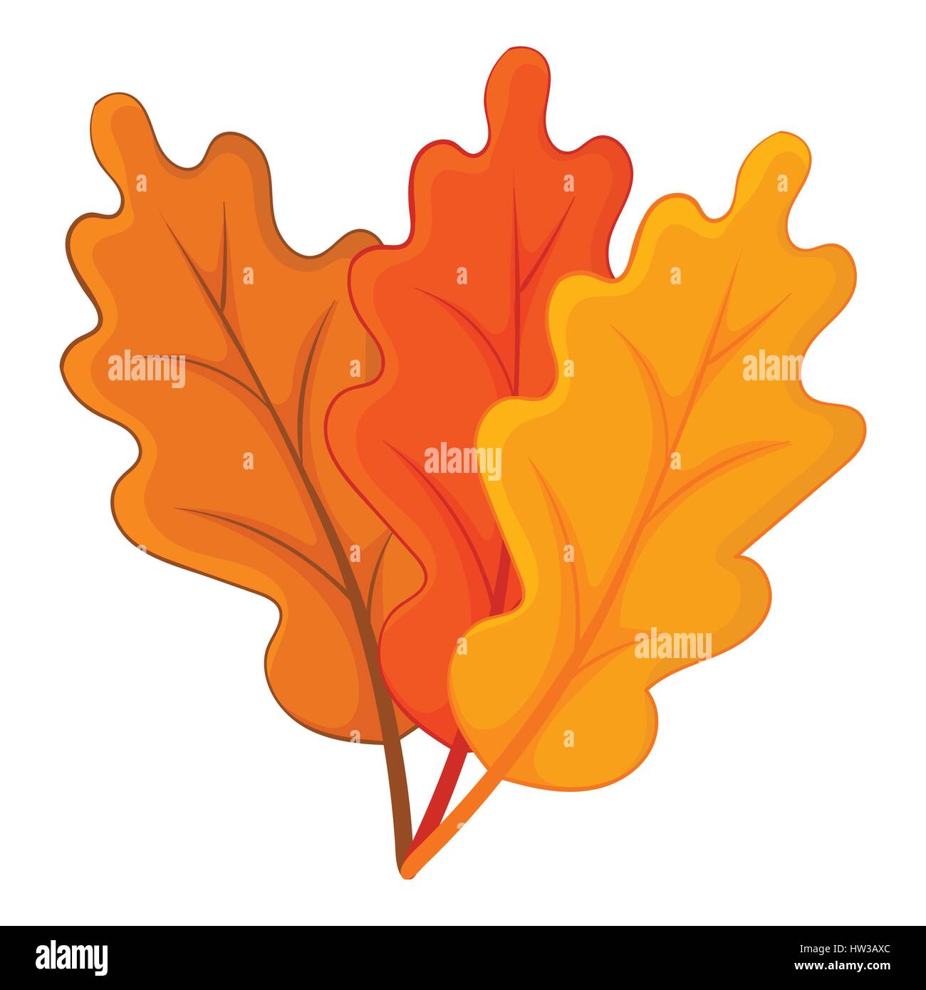 Autumn leaves icon, cartoon style Stock Vector Image & Art - Alamy