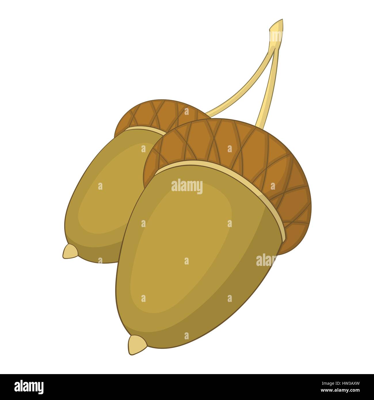Acorns icon, cartoon style Stock Vector Image & Art - Alamy