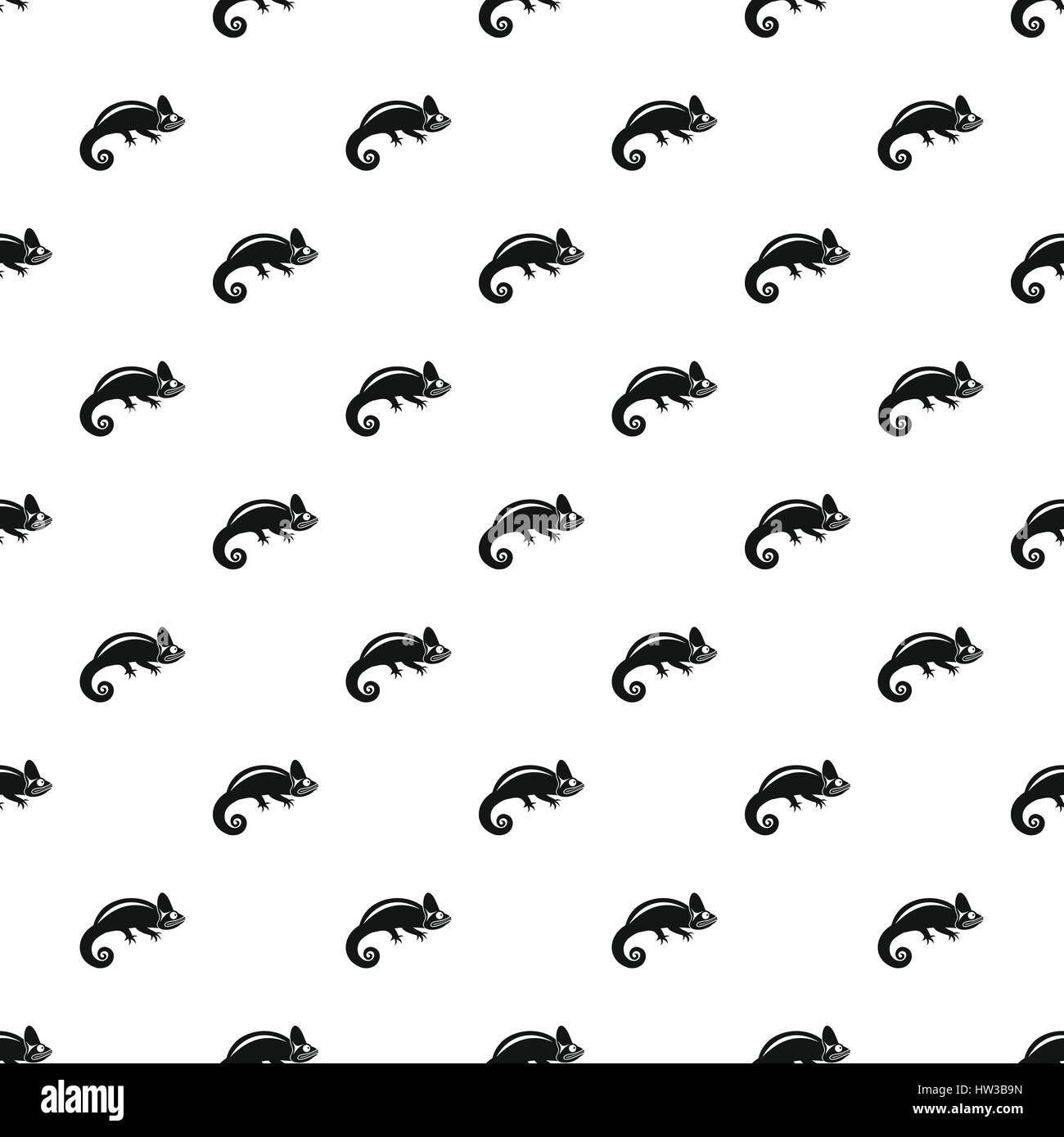 Chameleon pattern, simple style Stock Vector Image & Art - Alamy