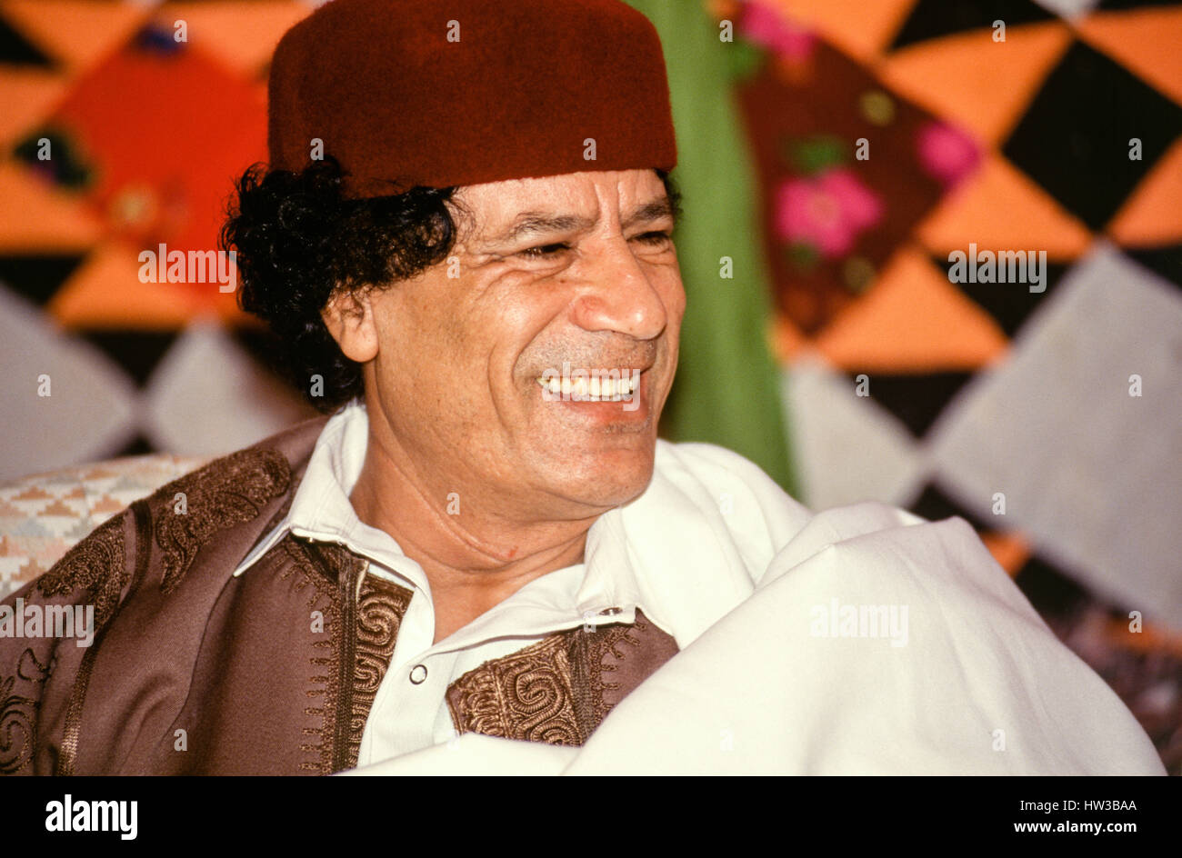 Sidi Barrani, Egypt - April 6, 1992 - Egyptian President Hosni Mubarak ...