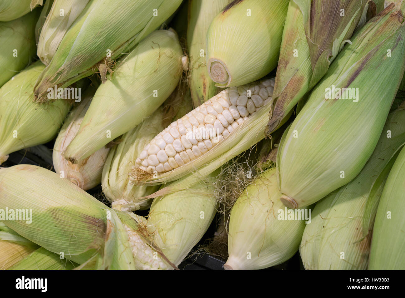 Fresh Corn at a City Market in Lima Peru Stock Photo - Alamy