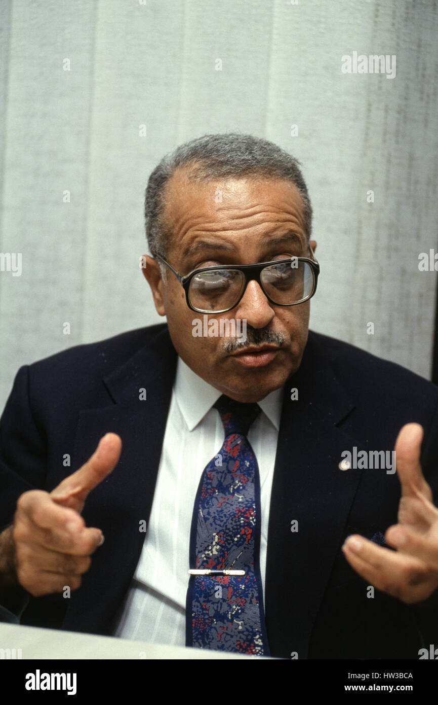 Cairo, Egypt - 10 September 1994 - Dr. Maher Mahran, Egyptian Minister ...