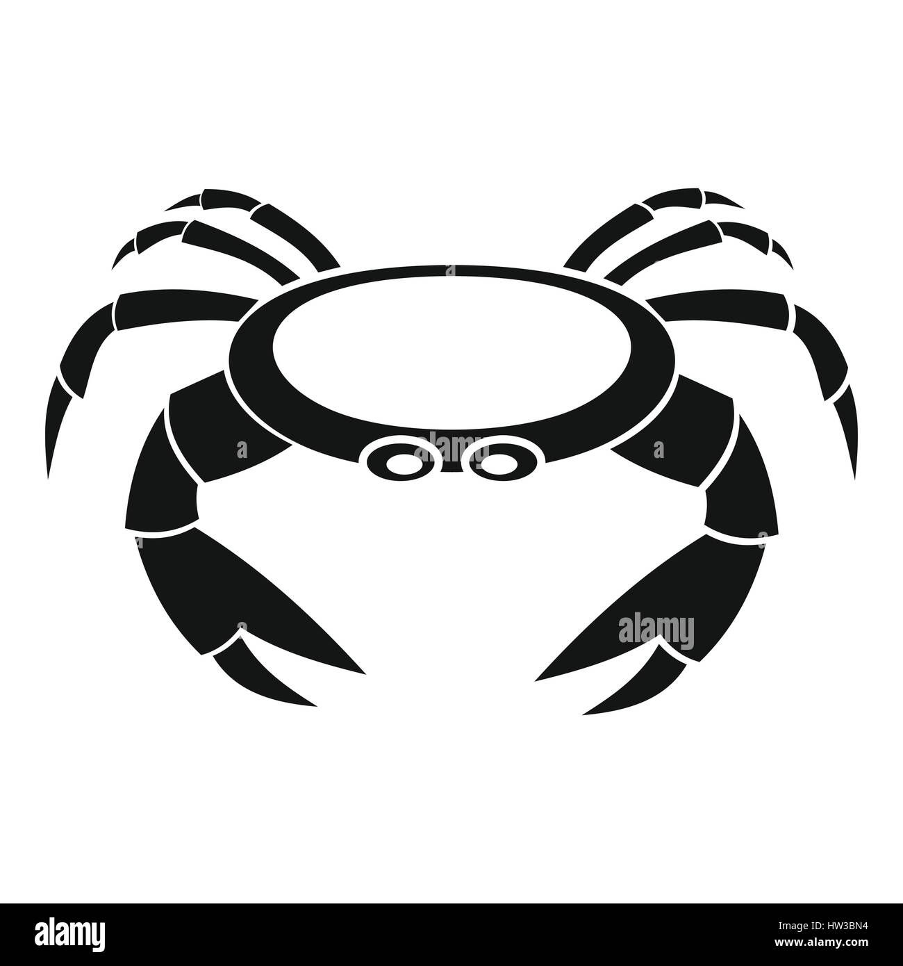 Raw crab icon, simple style Stock Vector Image & Art - Alamy