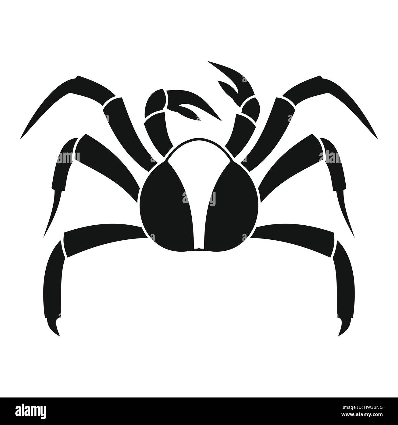 Crab sea animal icon, simple style Stock Vector Image & Art - Alamy