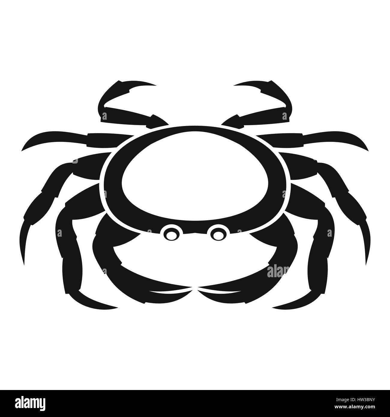 Seafood crab icon, simple style Stock Vector Image & Art - Alamy