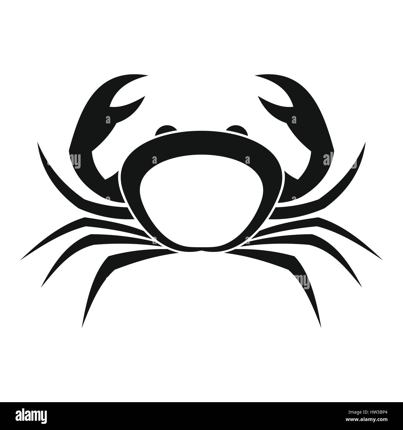 Crab icon, simple style Stock Vector Image & Art - Alamy