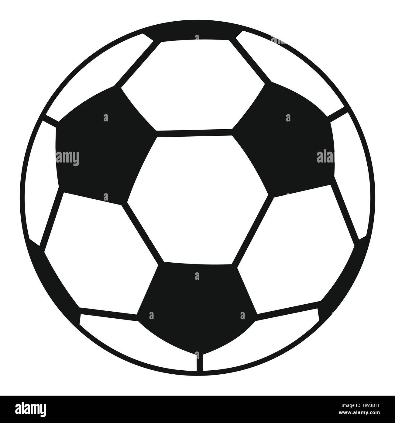 Soccer ball icon, simple style Stock Vector Image & Art - Alamy