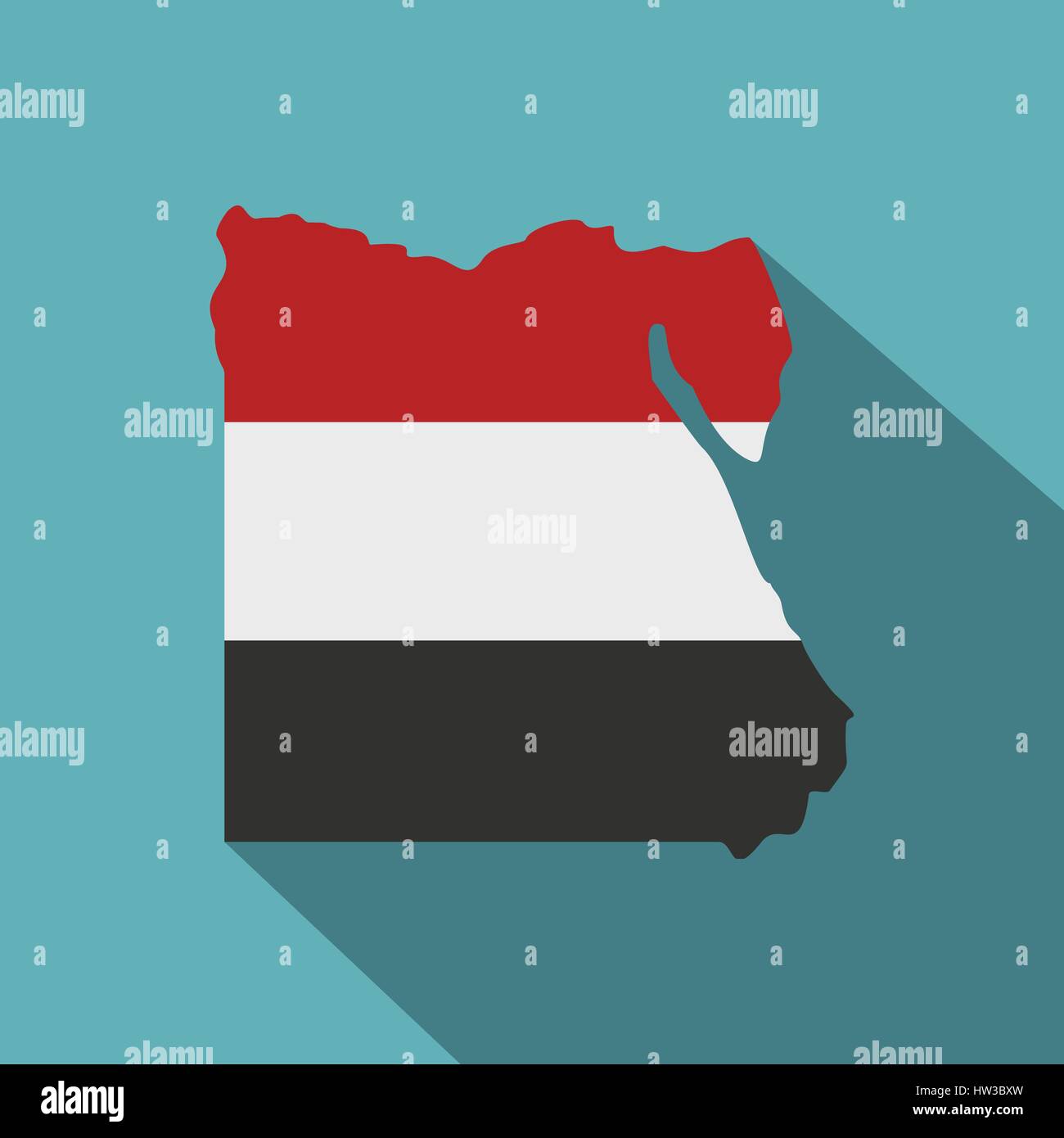 Egypt flag and map in vector illustration hi-res stock photography and ...