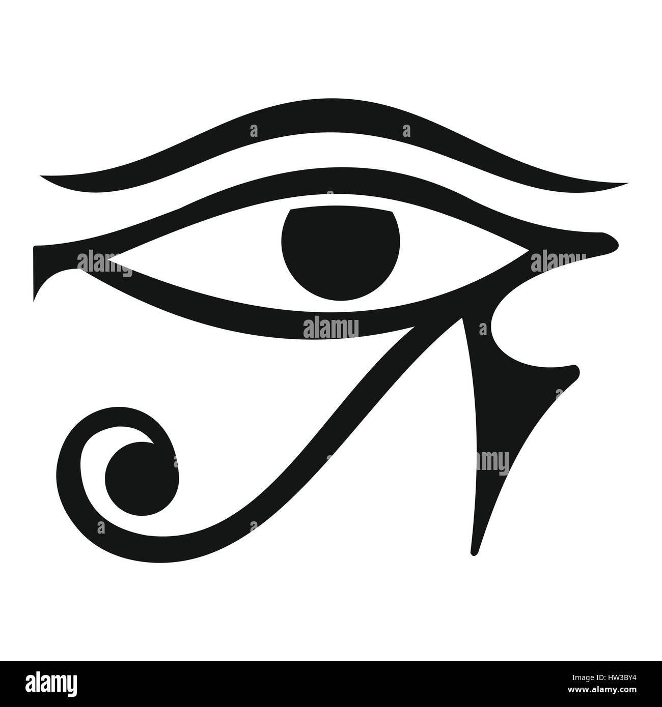 Eye of horus egypt deity icon Cut Out Stock Images & Pictures - Alamy