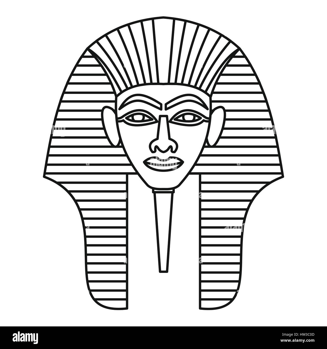 Pharaoh Head Drawing