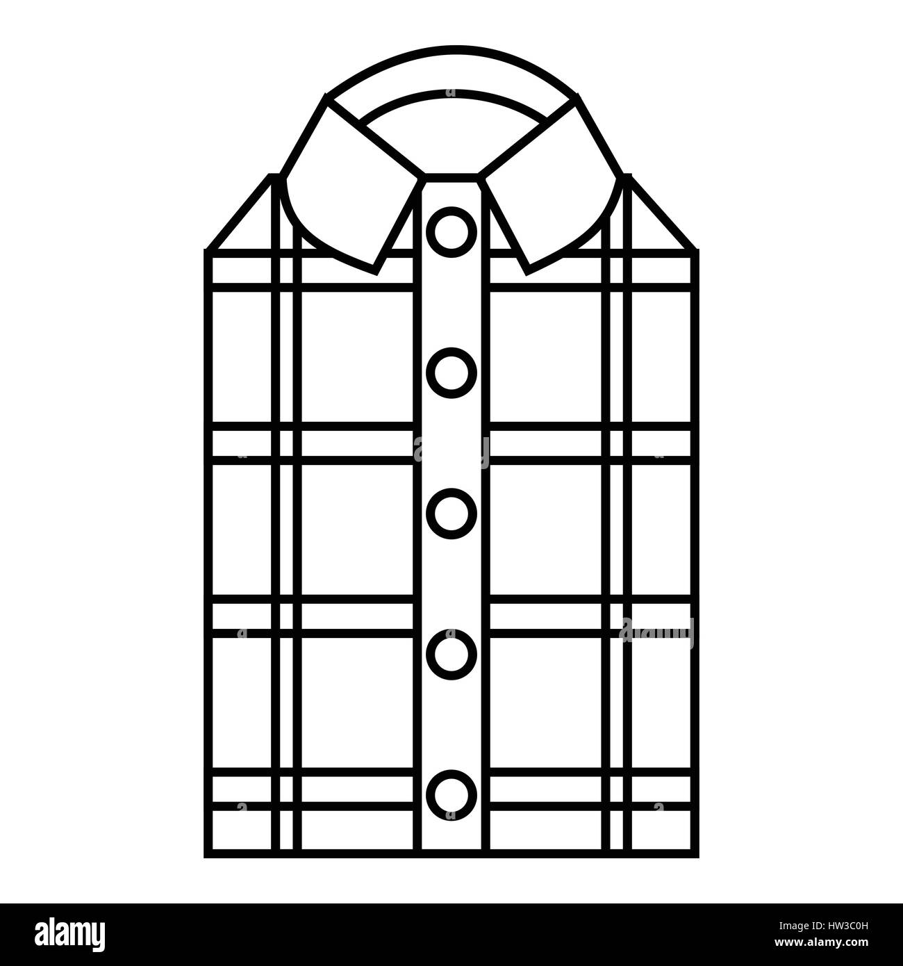 Men shirt icon, outline style Stock Vector Image & Art - Alamy