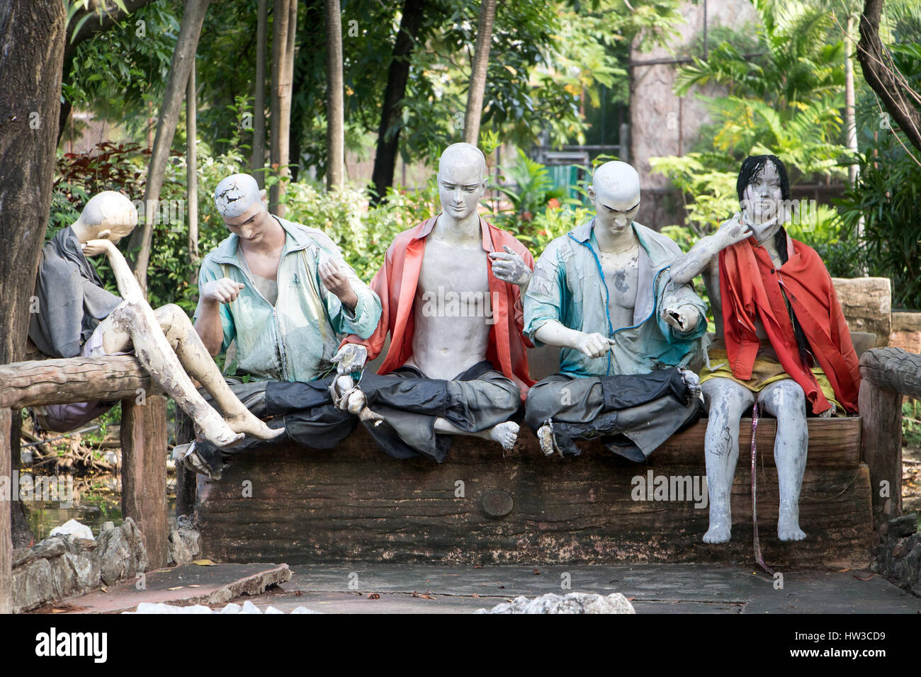 Male model posing on bench hi-res stock photography and images - Alamy