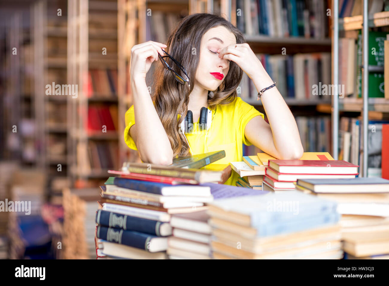 Sad student university female hi-res stock photography and images - Alamy