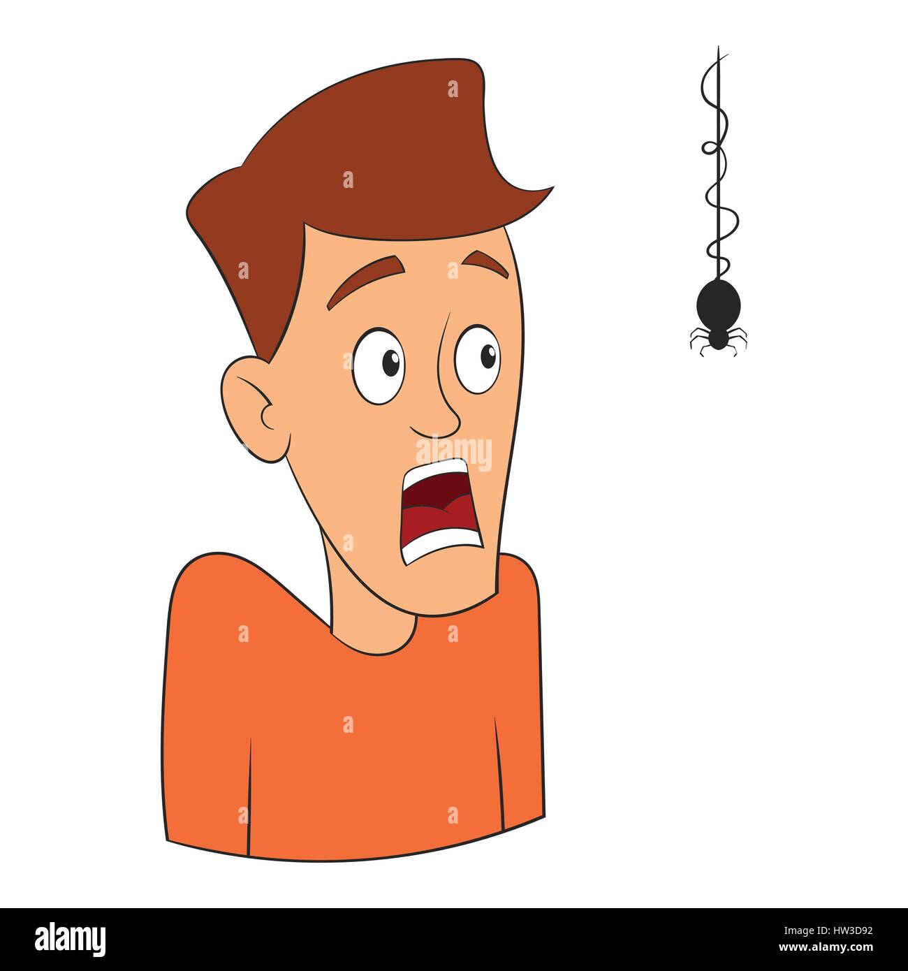 Fear of spider icon, cartoon style Stock Vector Image & Art - Alamy