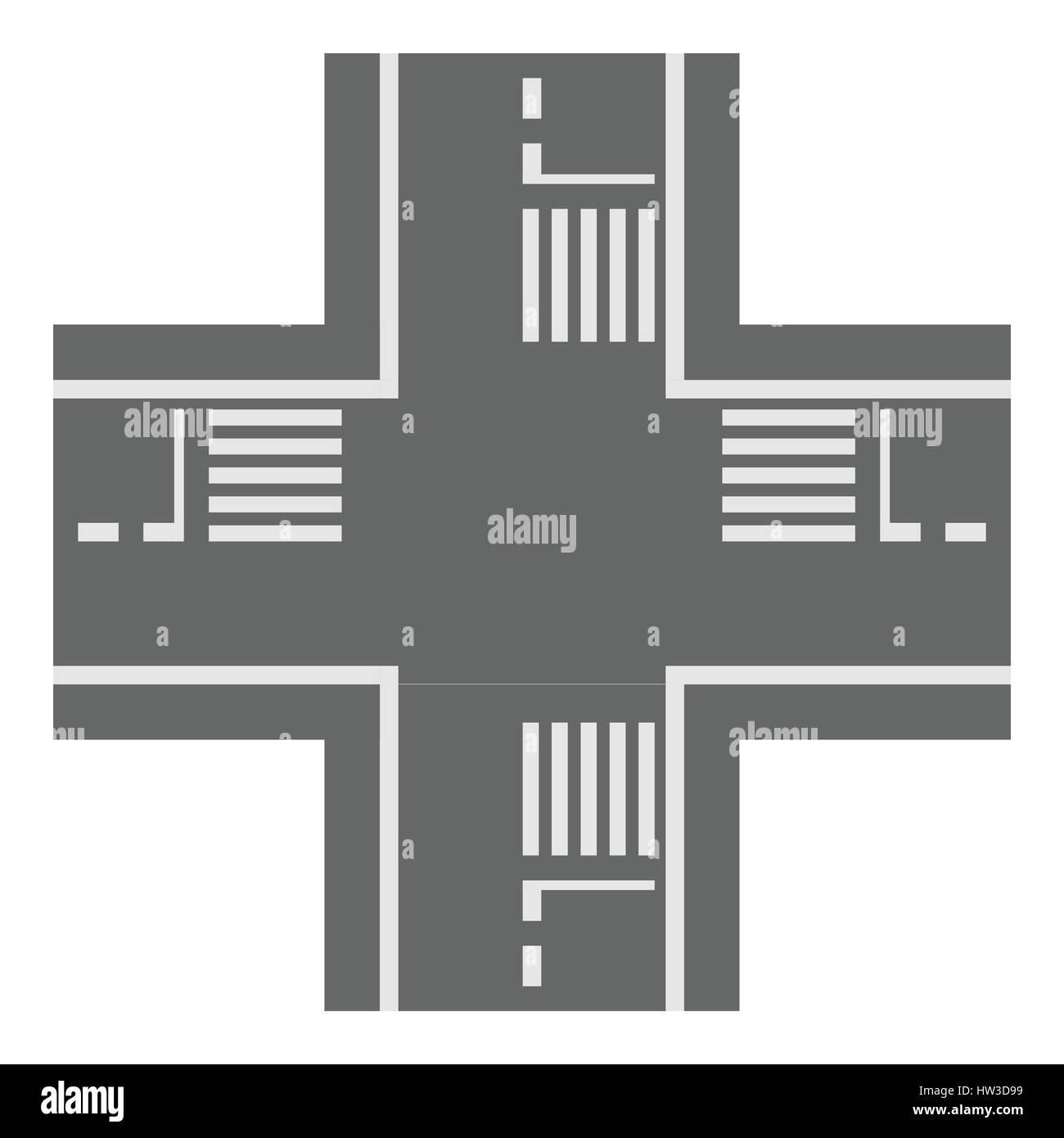 Crossroad icon, cartoon style Stock Vector Image & Art - Alamy