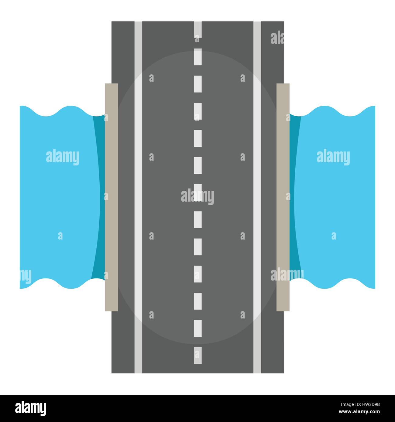 Modern road bridge over Cut Out Stock Images & Pictures - Alamy